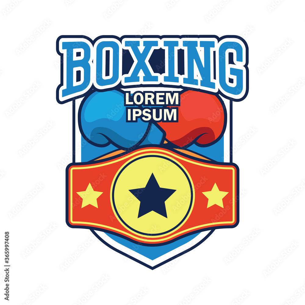 boxing logo with text space for your slogan tag line, vector ...