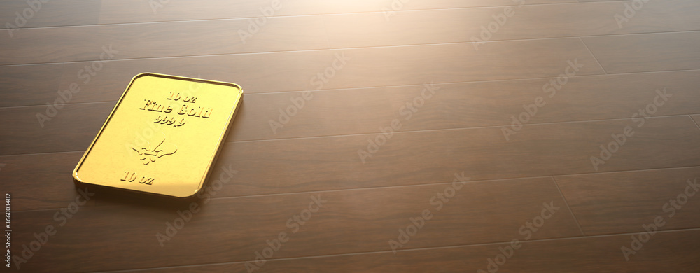 1 Oz Gold Bar Stock Illustration | Adobe Stock