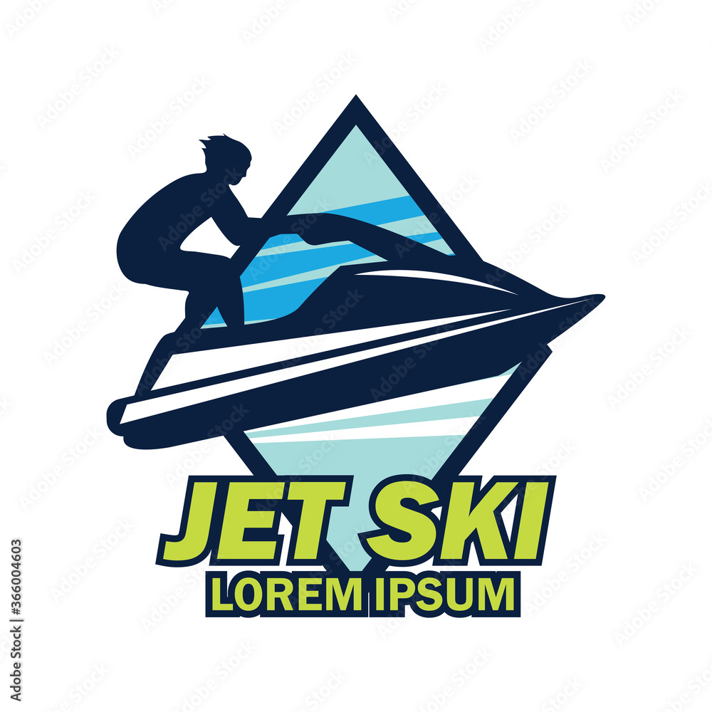 jet ski logo with text space for your slogan tag line, vector ...