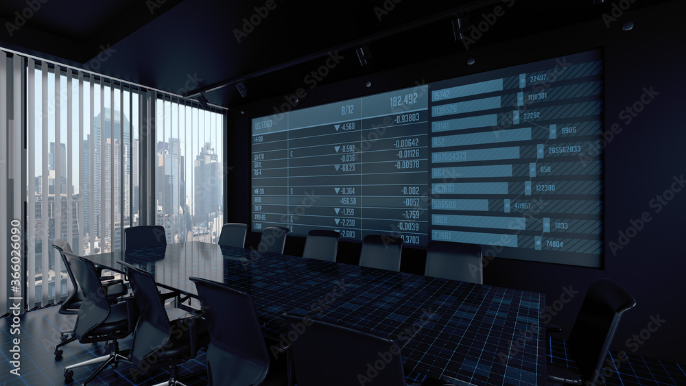 Charts Diagrams of Financial Statistics report Growing on Table in ...