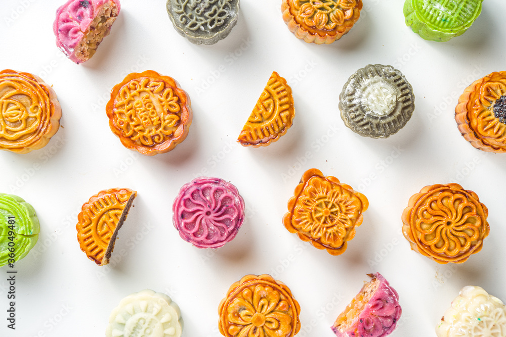 Traditional Chinese mooncakes Stock Photo | Adobe Stock