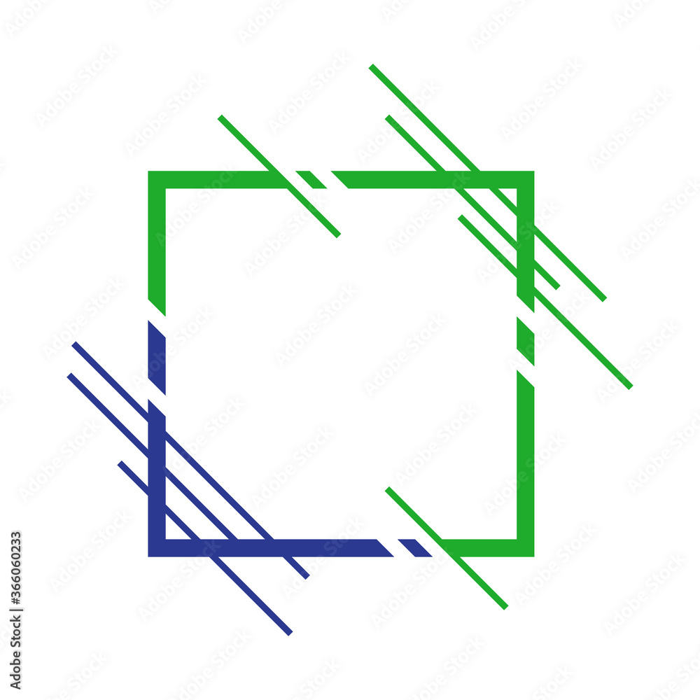 Abstract border frame design. Simple vector isolated on white ...