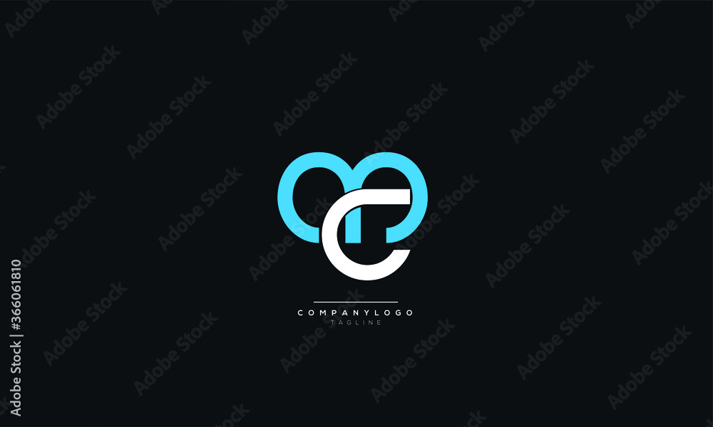 mc Letter Business Logo Design Alphabet Icon Vector Symbol Stock Vector ...