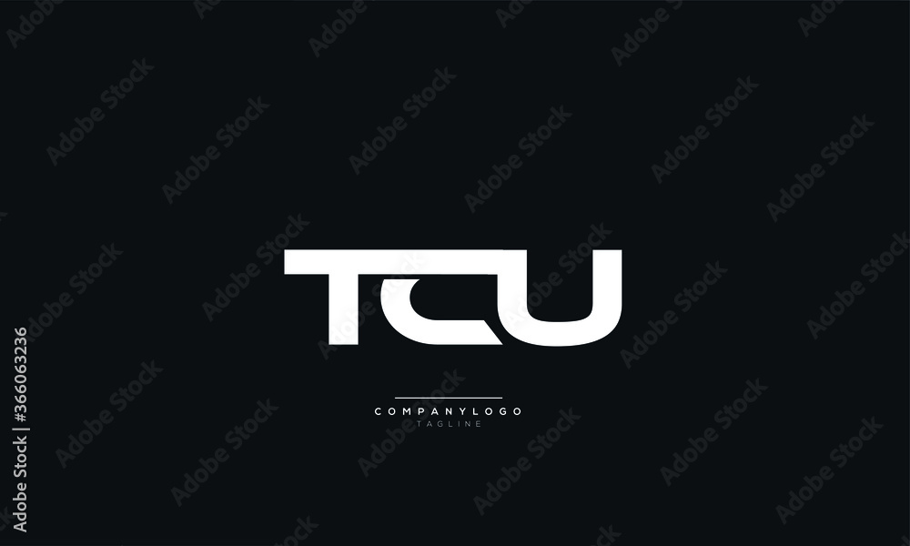 TCU Letter Business Logo Design Alphabet Icon Vector Symbol Stock ...