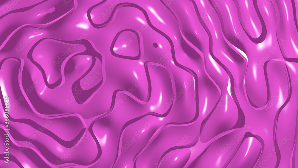 Simple light Hot magenta monochromic 3D abstract background image made ...