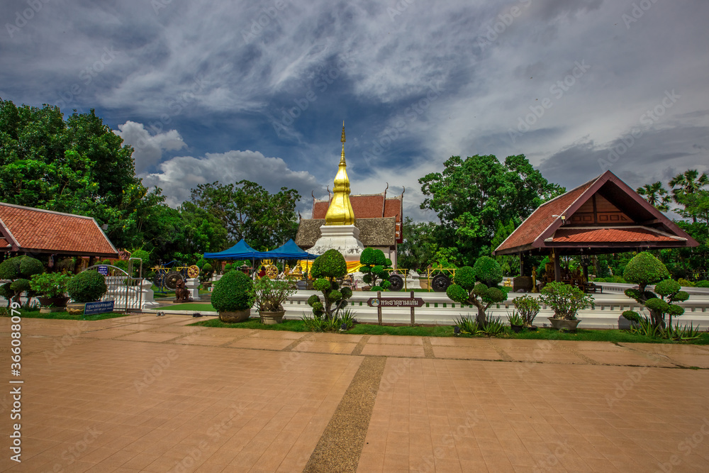 Background of an important tourist attraction in Khon Kaen, where ...