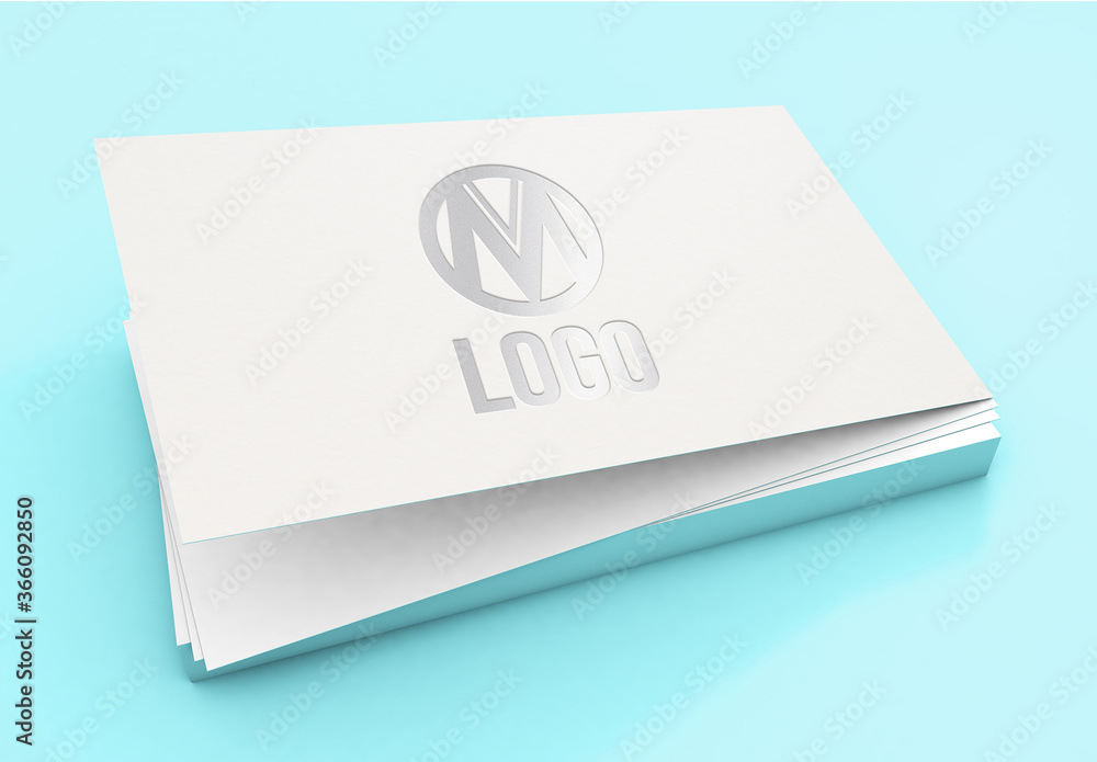 Business Card Relief Text Effect Mockup Stock Template | Adobe Stock
