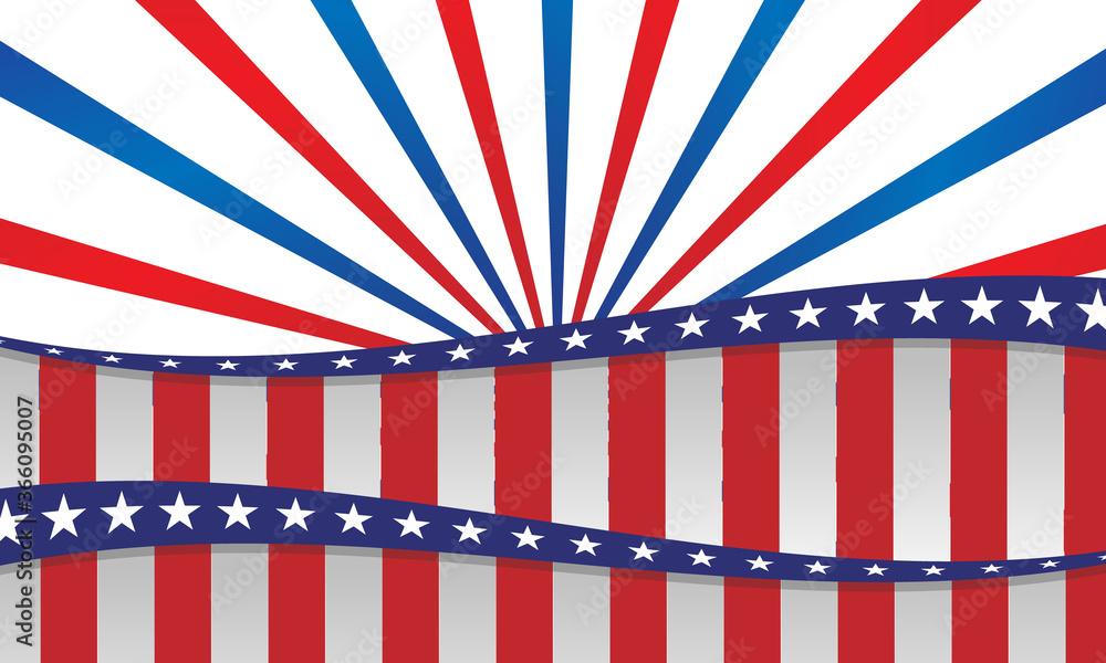 american flag background Stock Vector | Adobe Stock
