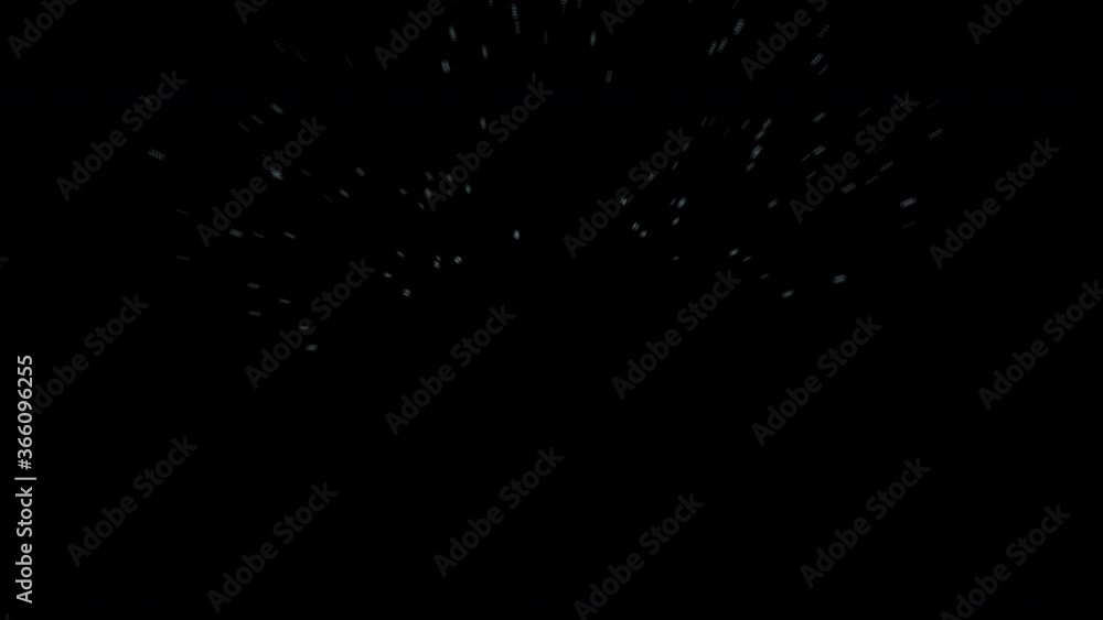 Water splash 4K animation for film ads and movie on black background ...