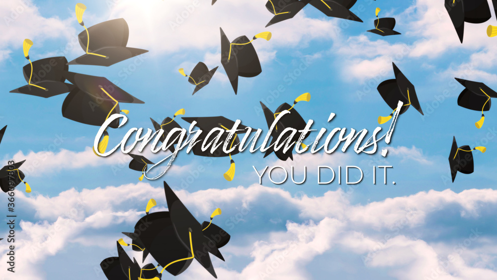 Illustrative Graduation Title Stock Template | Adobe Stock