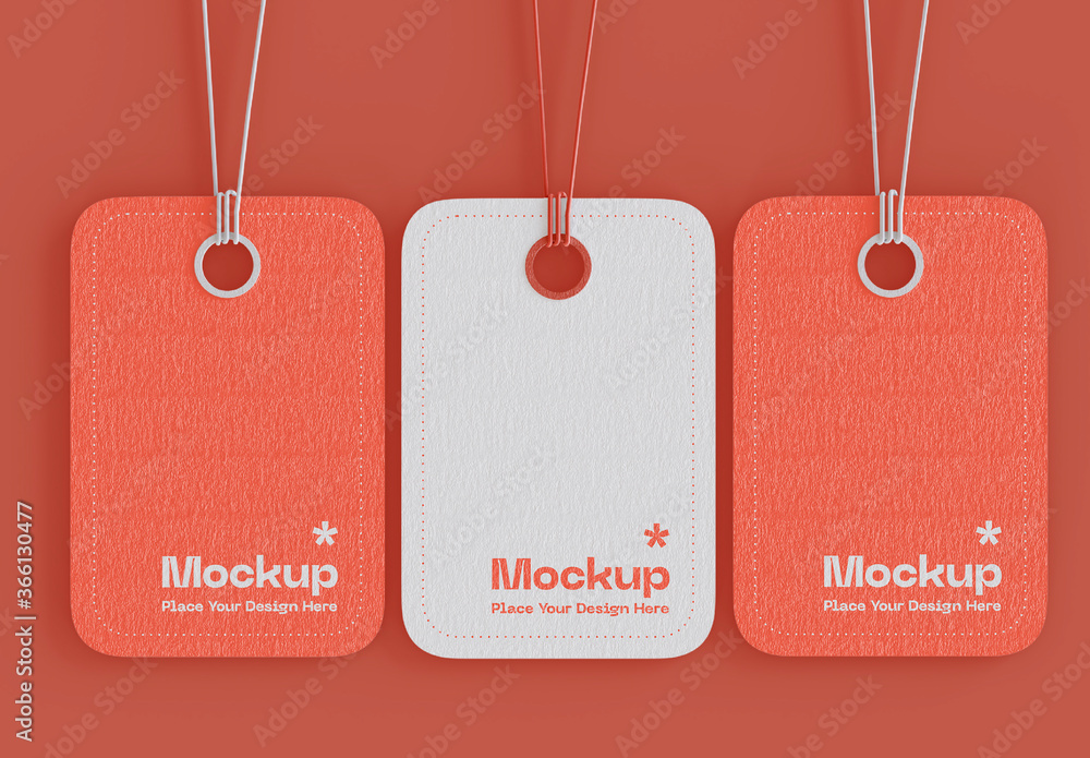 Set of Logo Tag Mockups Stock Template | Adobe Stock