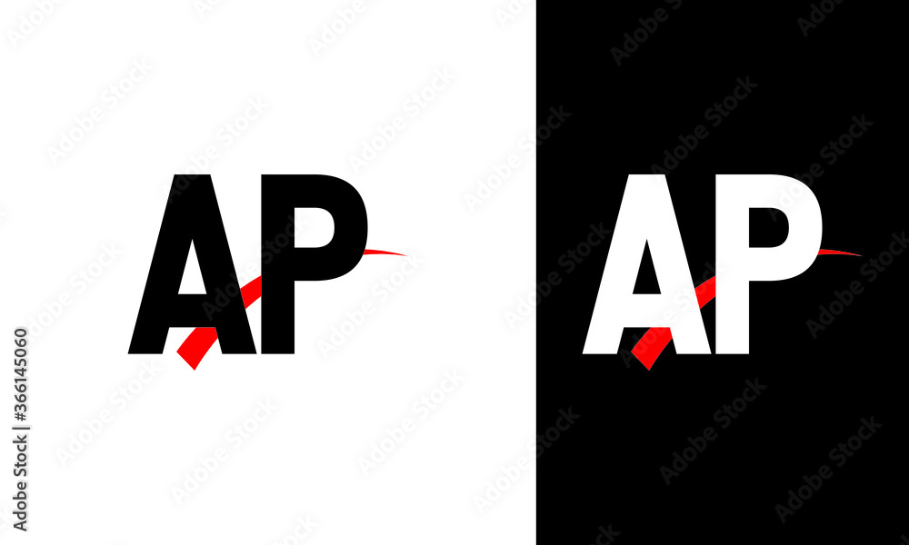 Ap Logo Design For Business Stock Vector | Adobe Stock