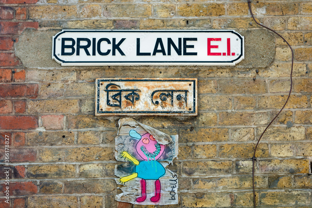 Brick Lane street sign Stock Photo | Adobe Stock