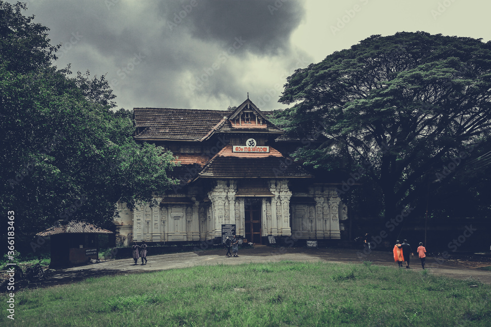 landscape image of temple in India architecture religious Stock Photo ...