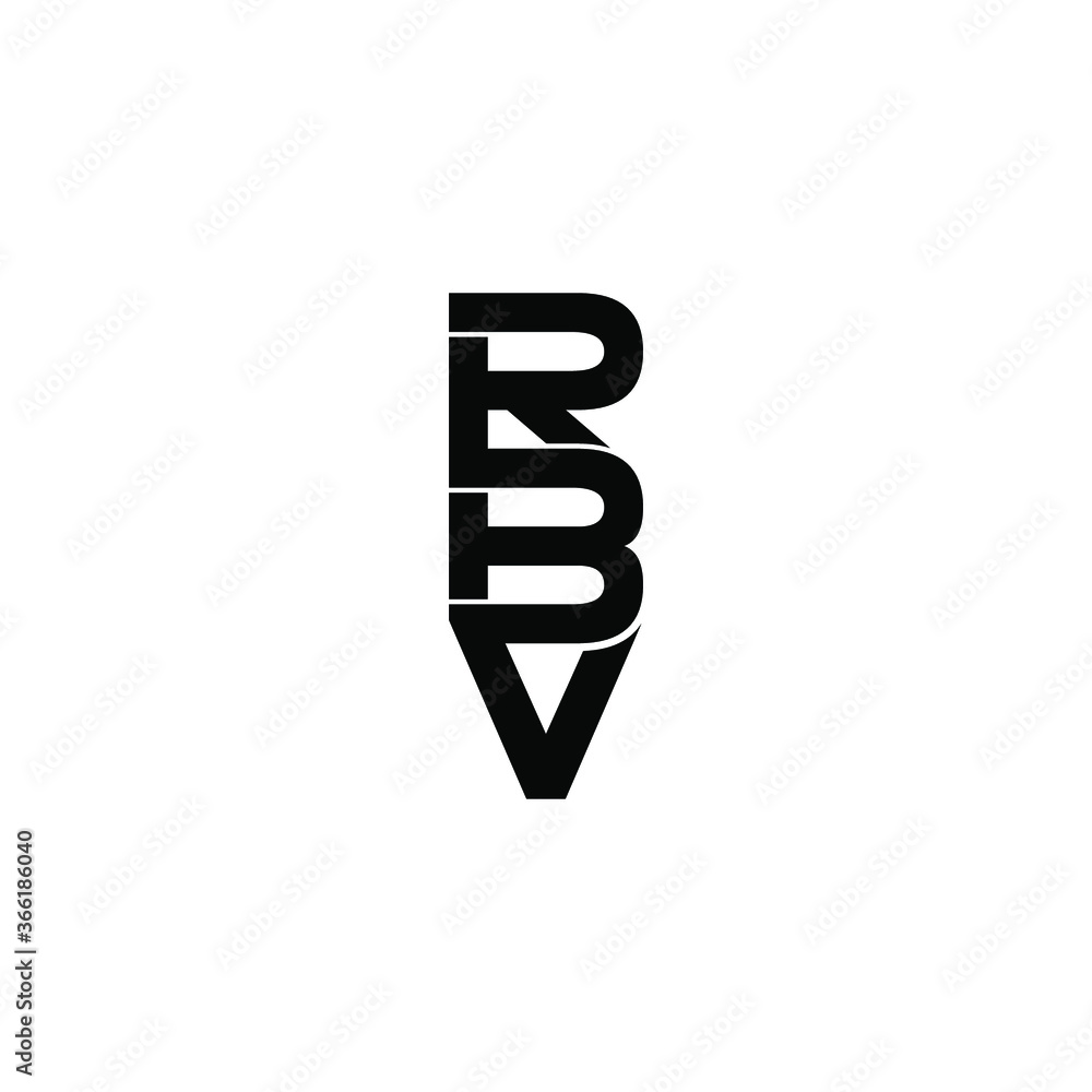 rbv letter original monogram logo design Stock Vector | Adobe Stock