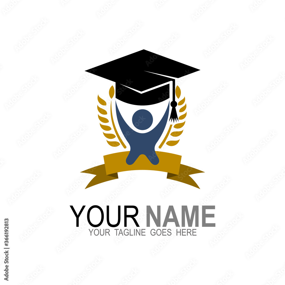 Education icon template, Graduation logo template design vector ...
