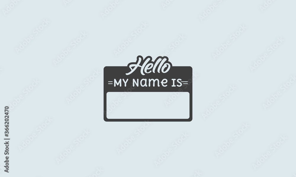 Hello My Name Is, Name Plate, Baby Typo, Baby Tshirt Design, Text ...