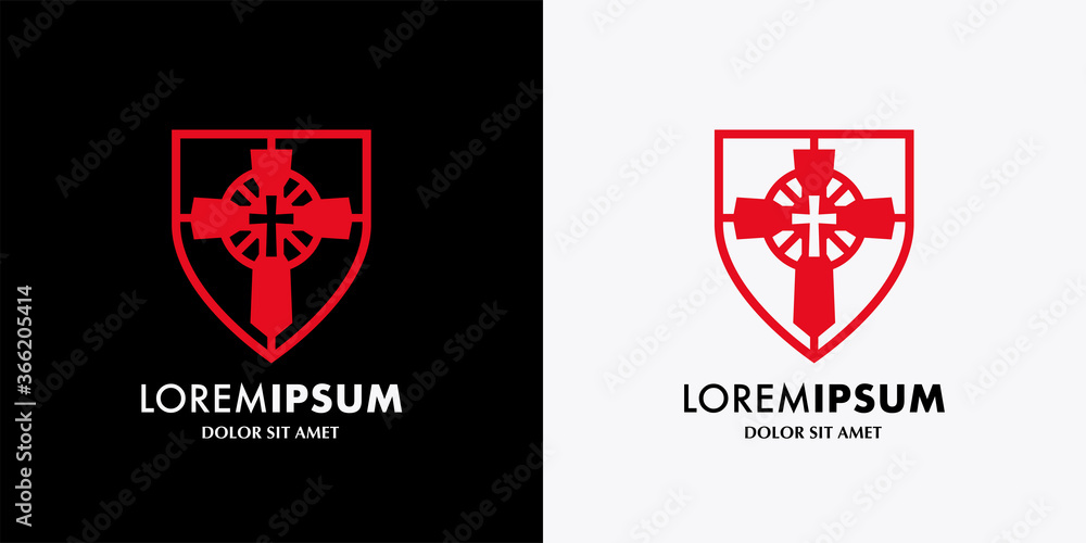 Cross Shield Template