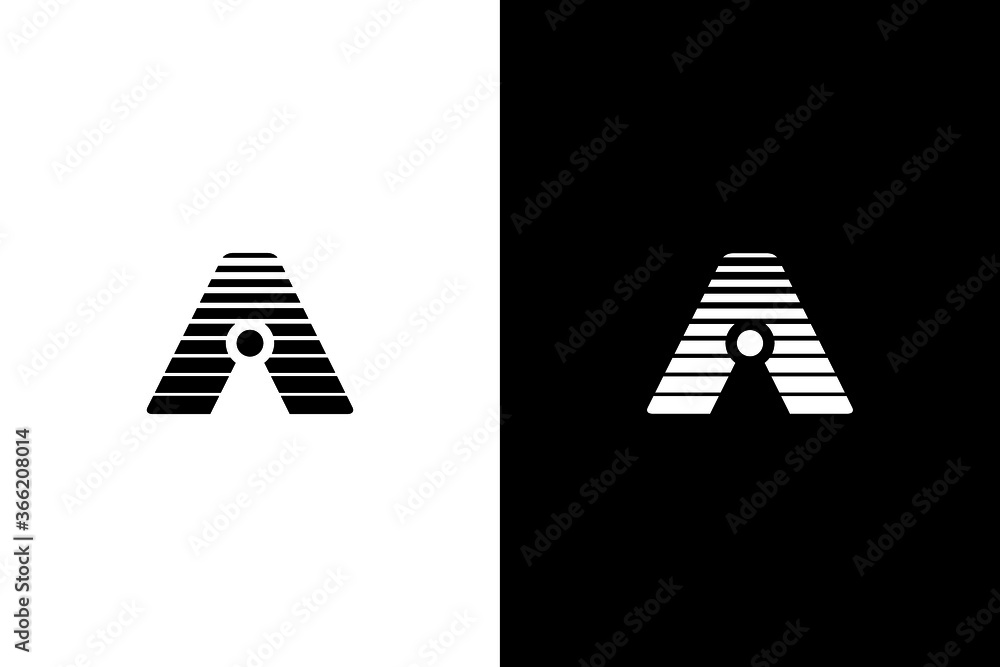 letter a keyhole logo vector eps Stock Vector | Adobe Stock