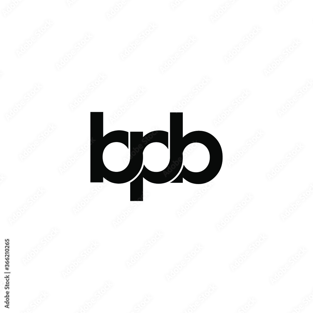 bpb letter original monogram logo design Stock Vector | Adobe Stock