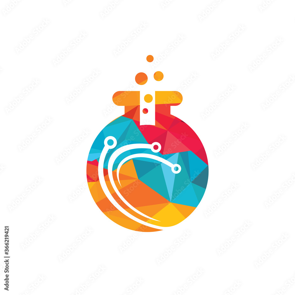 Tech lab vector logo design. Modern Lab logo template. Stock Vector ...