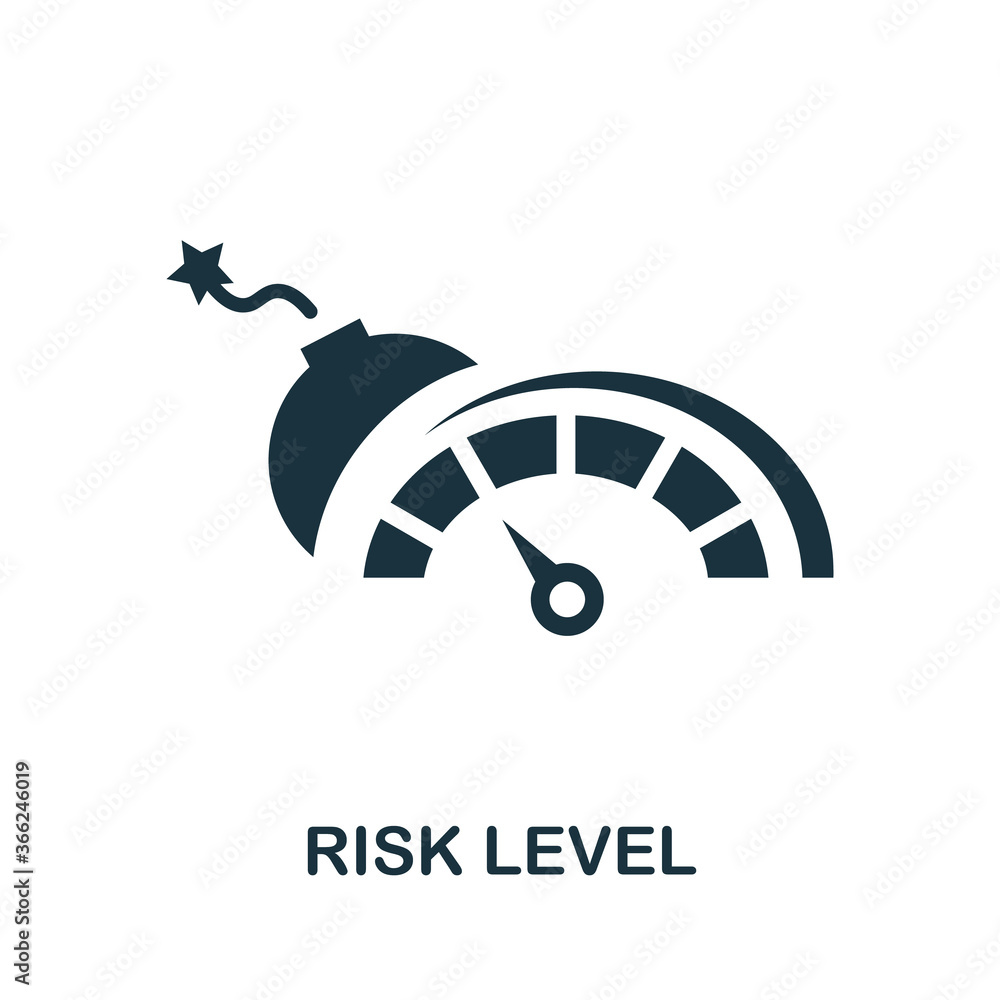 Risk Level icon. Simple element from risk management collection ...