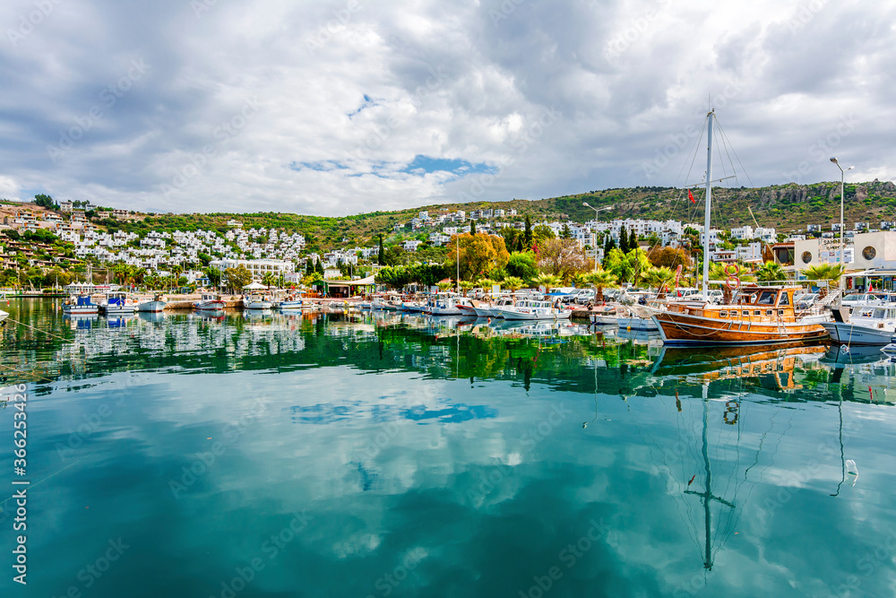 Gundogan Marine view in Bodrum. Bosrum is populer tourist destination ...