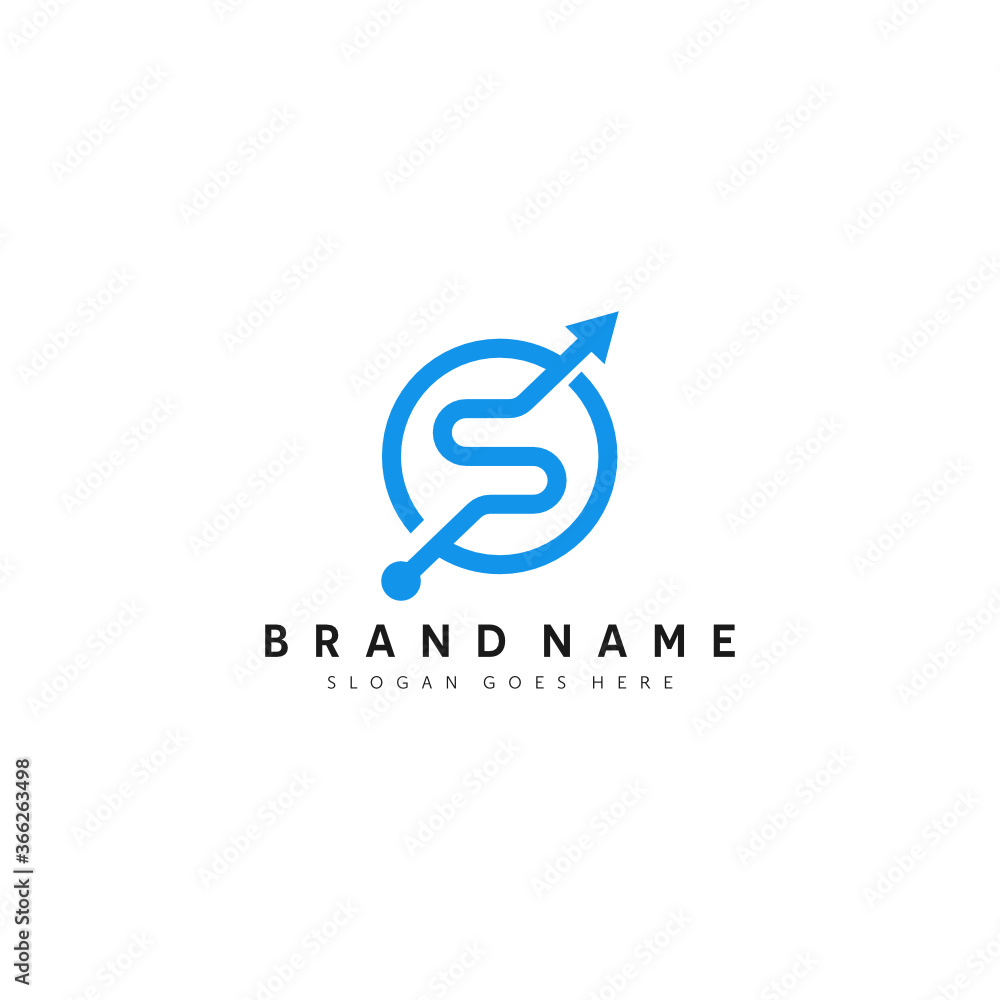 letter S trade marketing logo design vector. initial S monogram and ...