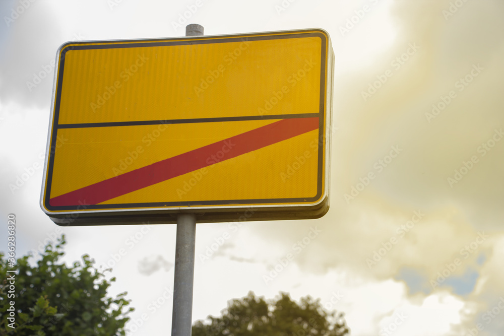 Ortsschild Vorlage Stock Photo | Adobe Stock