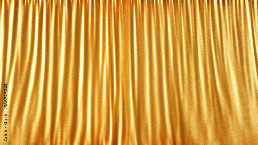 Elegant gold stage cloth curtain abstract background. Gold satin or ...