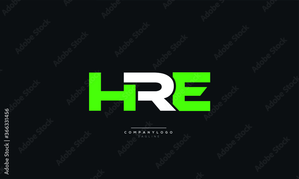 Letter HRE Business Logo Design Alphabet Icon Vector Symbol Stock ...