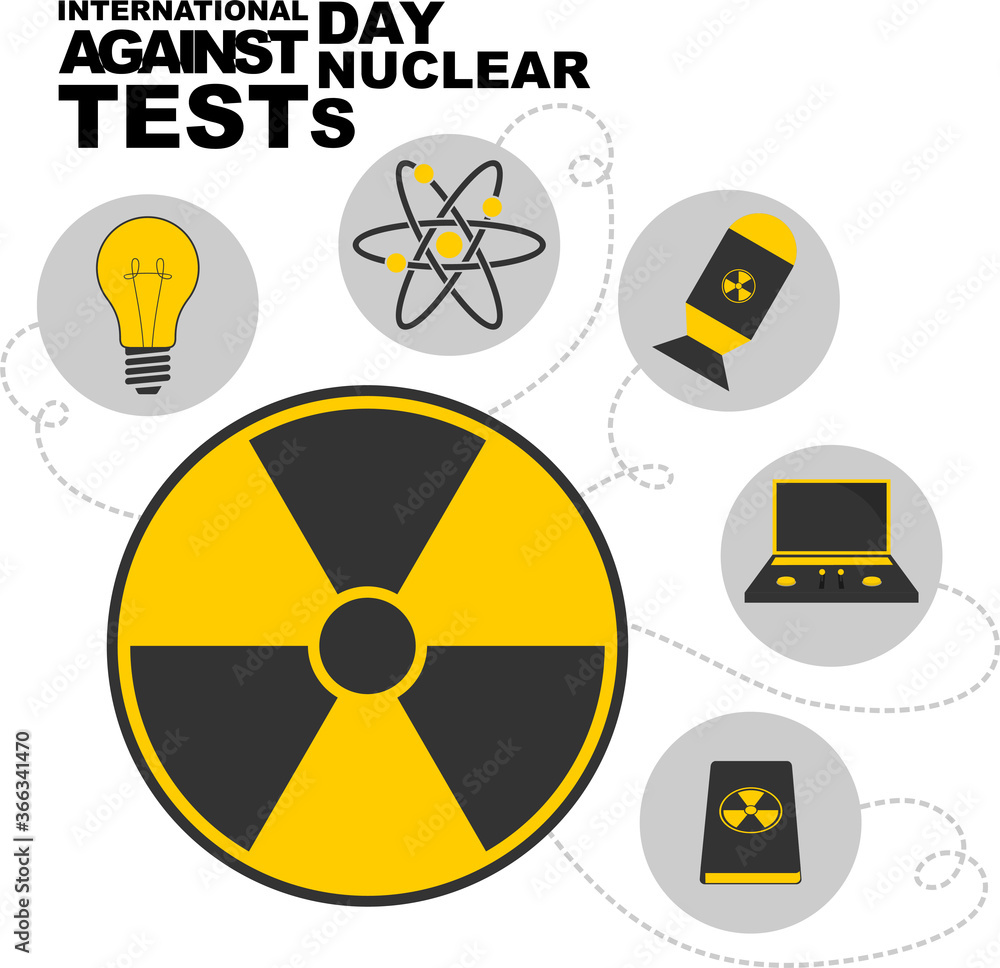 International Day Against Nuclear Test Stock Vector | Adobe Stock