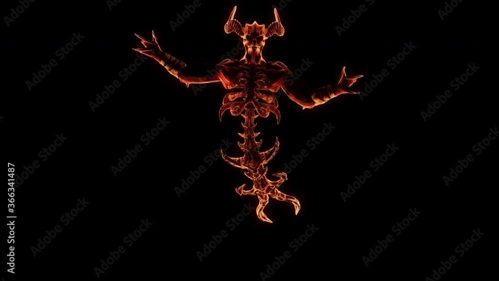 The Hell Creature VJ Loop is a motion graphics clip featuring horned ...