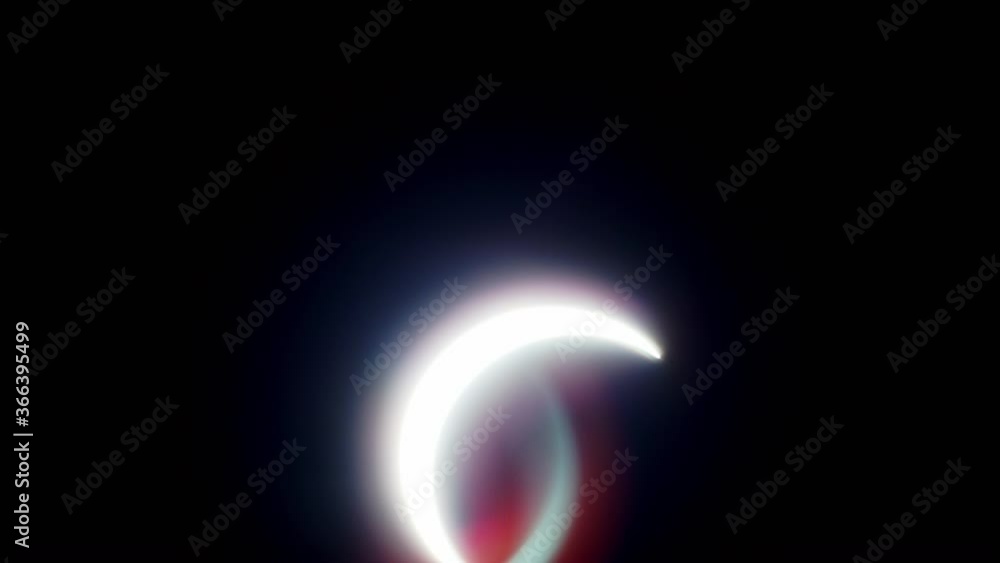 solar eclipse in the Dubai desert. almost anular phase, full of the ...