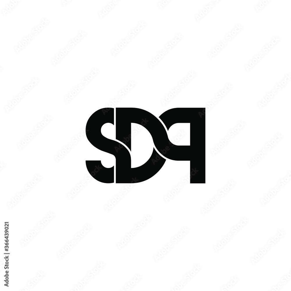 sdp letter original monogram logo design Stock Vector | Adobe Stock