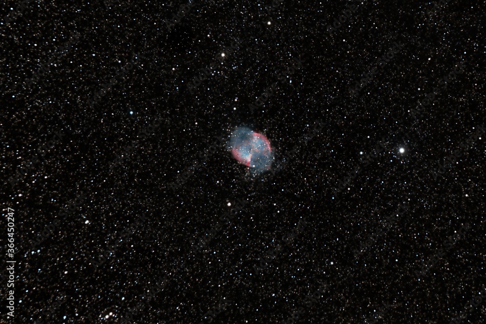 The Dumbbell Nebula from my backyard. Also known as Apple Core Nebula ...