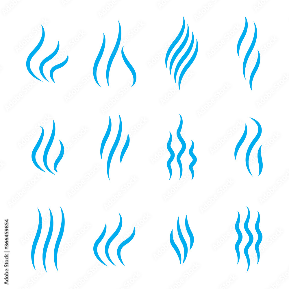 Steam icon set isolated on white background. Collection of steam icon ...