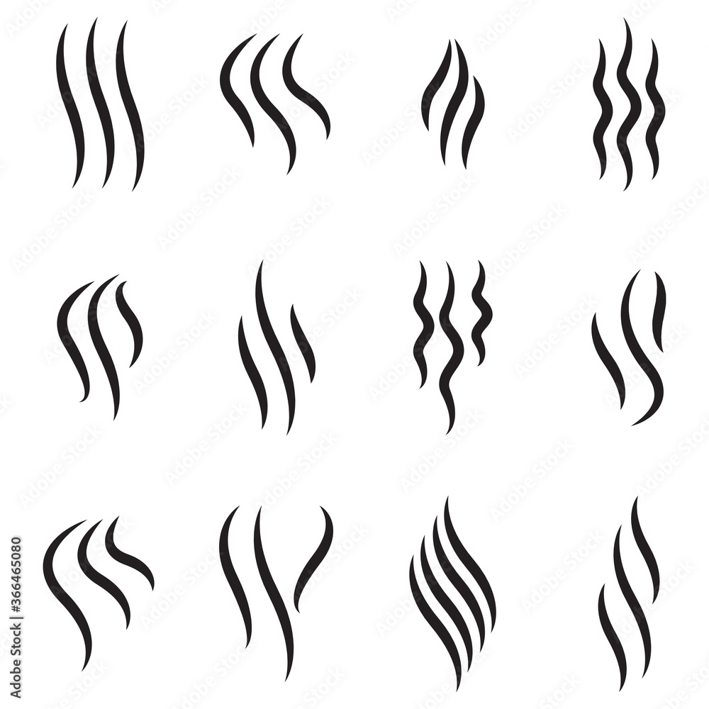 Steam icon set isolated on white background. Collection of steam icon ...