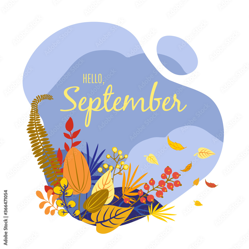 September Leaves Clip Art Free