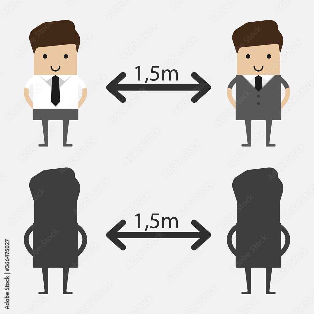 Keep distance sign. Coronovirus epidemic protective equipment ...