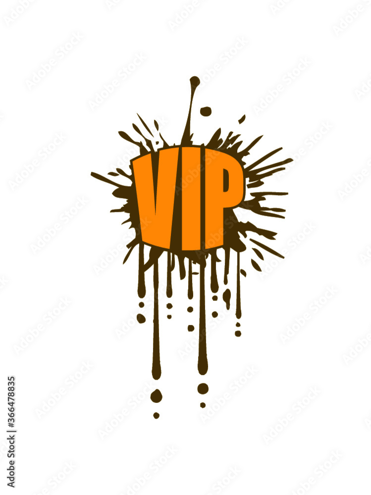 Graffiti VIP Farbklecks Spritzer wichtige Influenzer Sexy Stock Vector ...