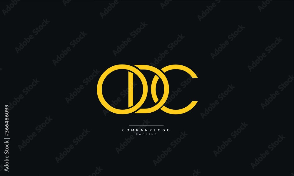 ODC Letter Business Logo Design Alphabet Icon Vector Symbol Stock ...