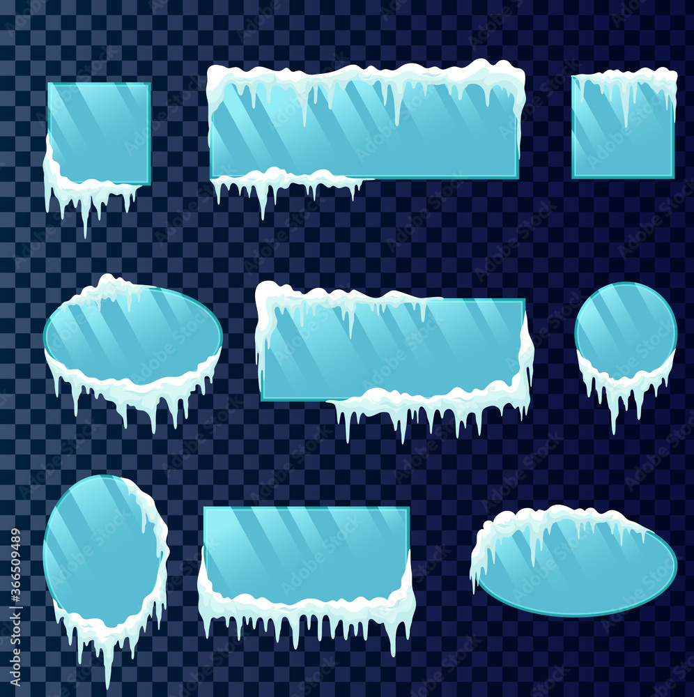 Ice Frame Vector