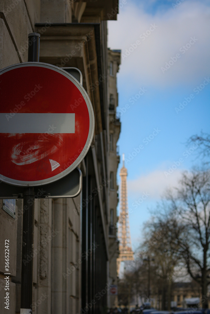 no entry sign in Paris Stock Photo | Adobe Stock