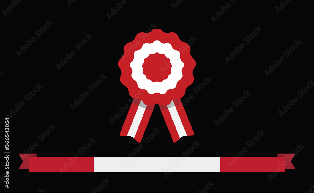 Peruvian cockade vector illustration. National symbol with Peru flag ...