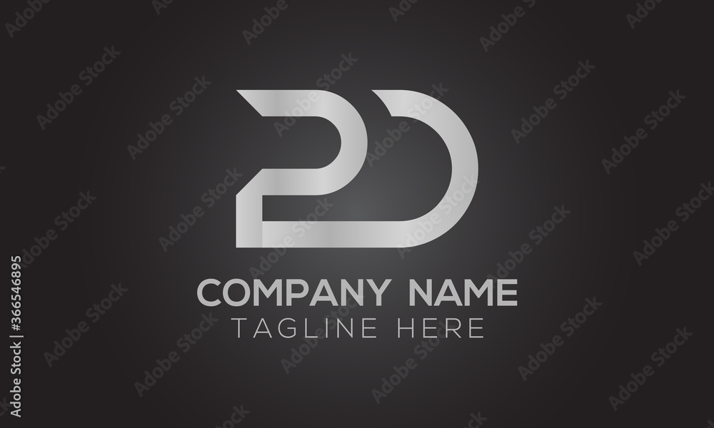 Initial PD Letter Logo With Creative Modern Business Typography Vector ...