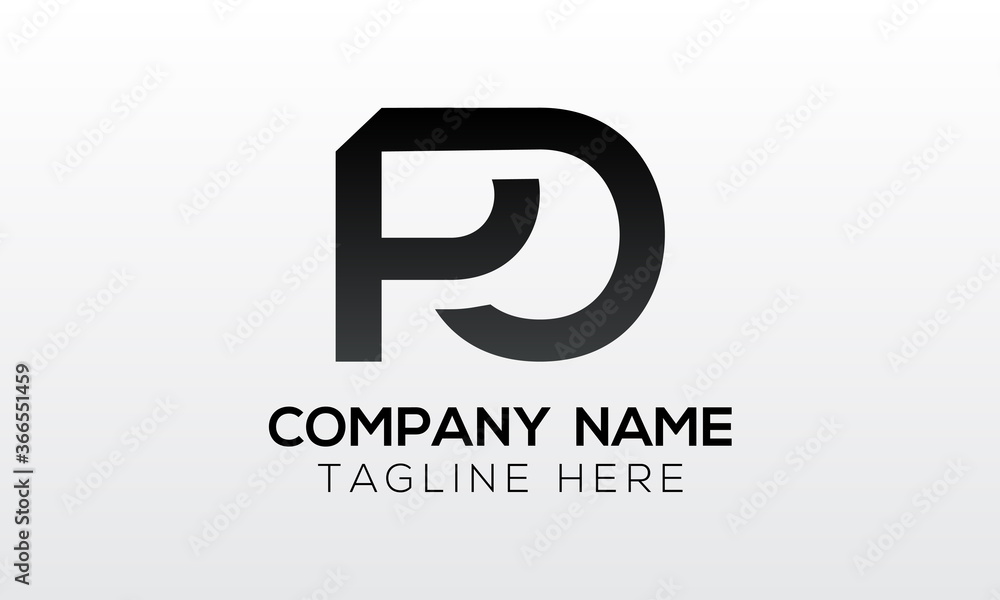 Initial PO Letter Logo With Creative Modern Business Typography Vector ...