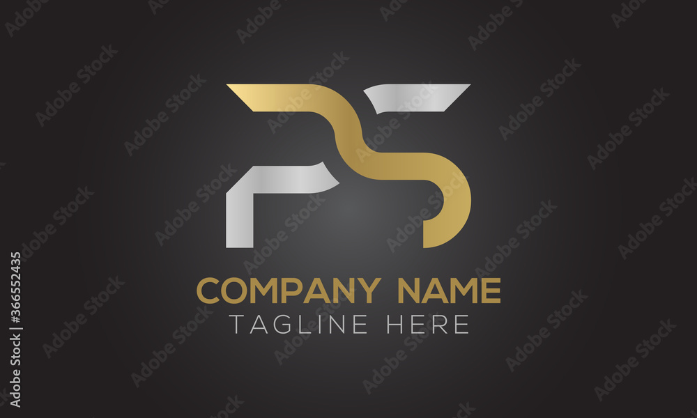 Initial PS Letter Logo With Creative Modern Business Typography Vector ...