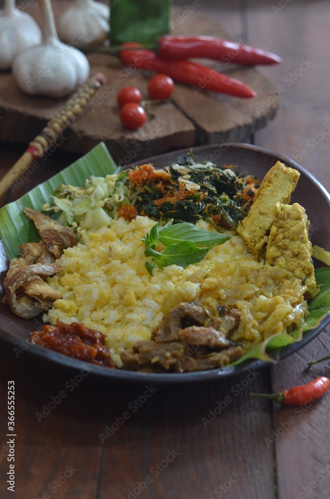 Food Photography of Nasi Jagung the traditional food from indonesia ...
