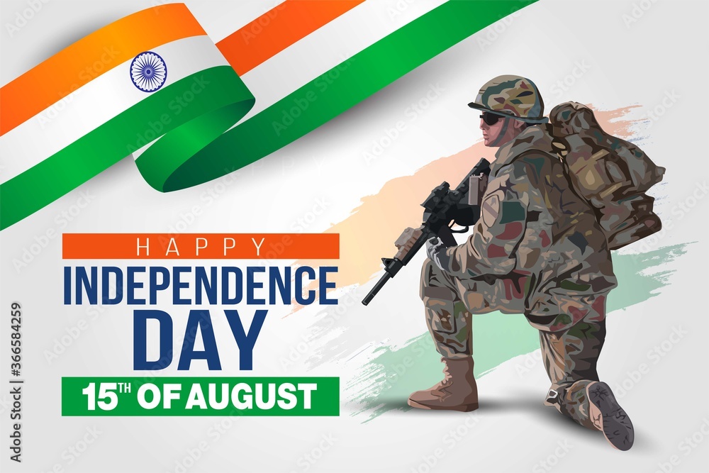 illustration of 15th of august background for Happy Independence Day of ...